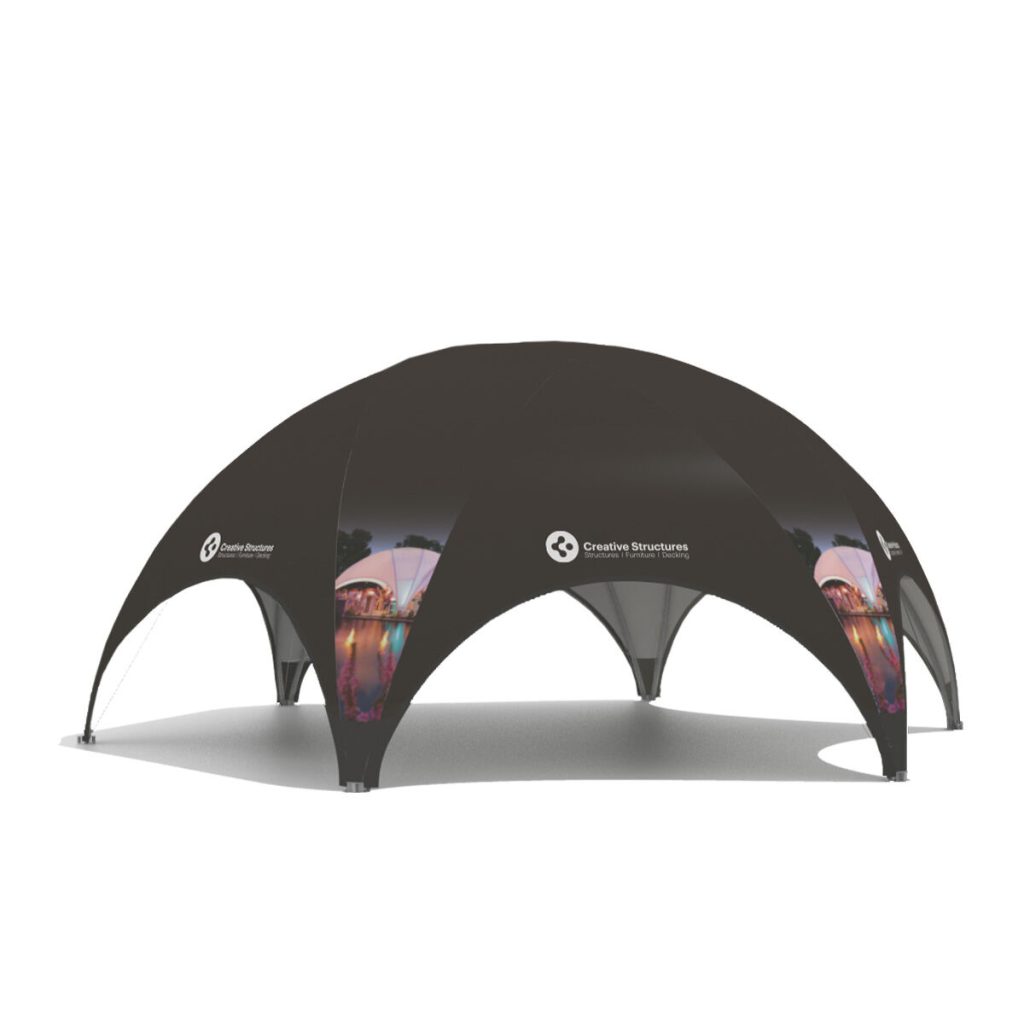 BUBBLE Hexadome M - komplet med tagdug, Fullprint - Zederkof